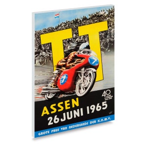 Reprint of a Vintage 1965 Dutch TT Racing Event Poster - Etsy