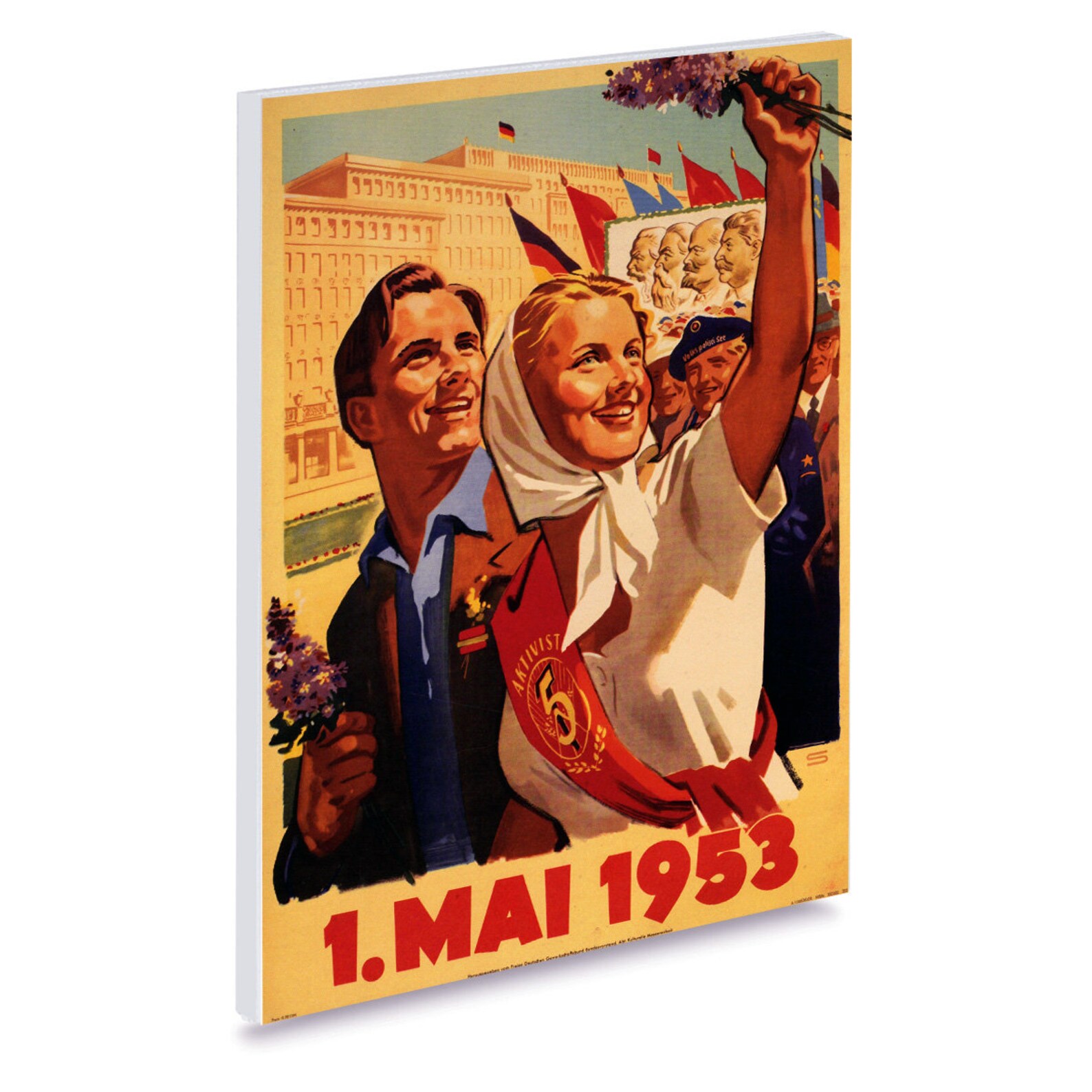 Reprint of a 1953 East German May Day Celebration Poster - Etsy