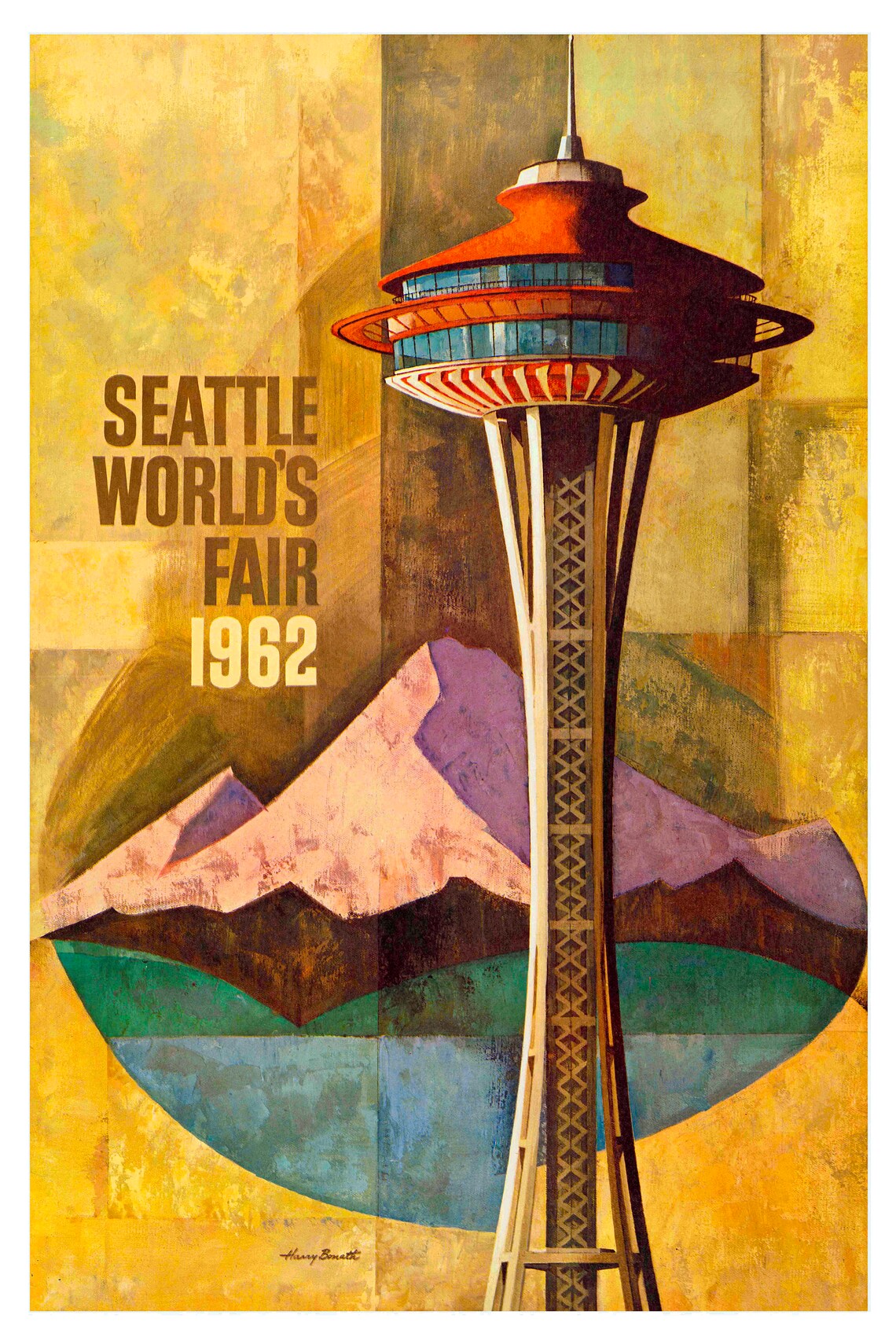 Reprint of a Vintage Travel Poster to Seattle, WA - Etsy