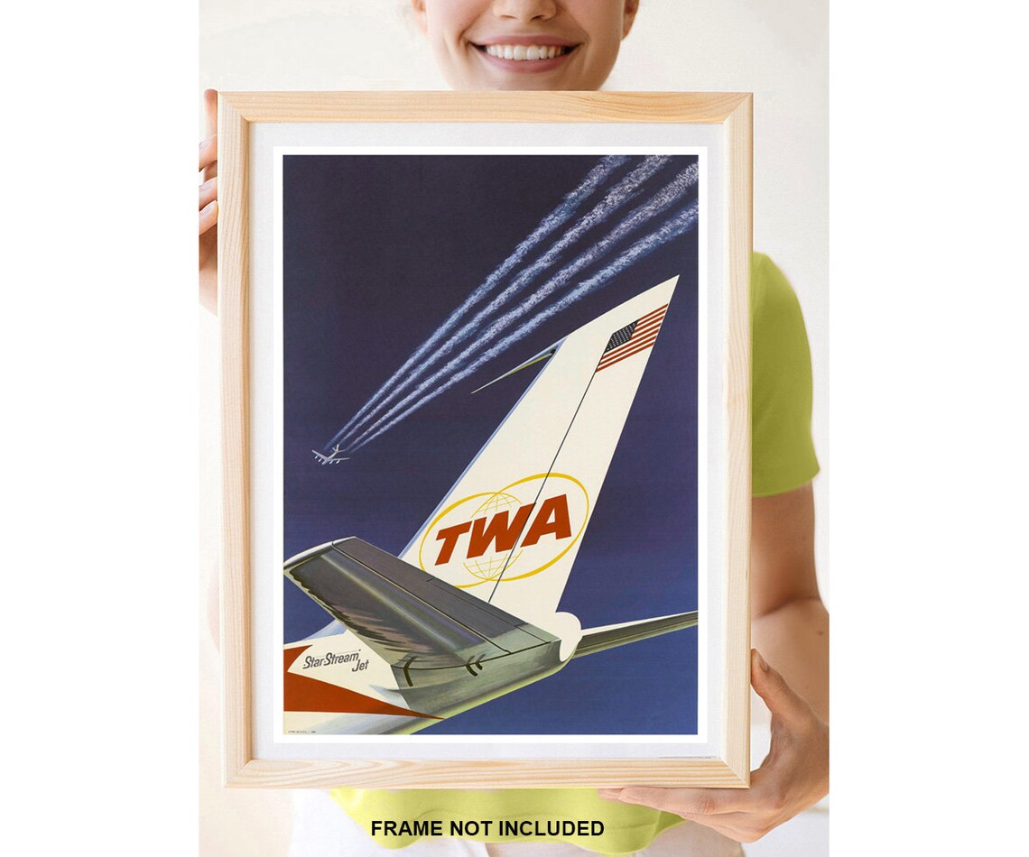 Reprint of a Vintage TWA Travel Poster - Etsy