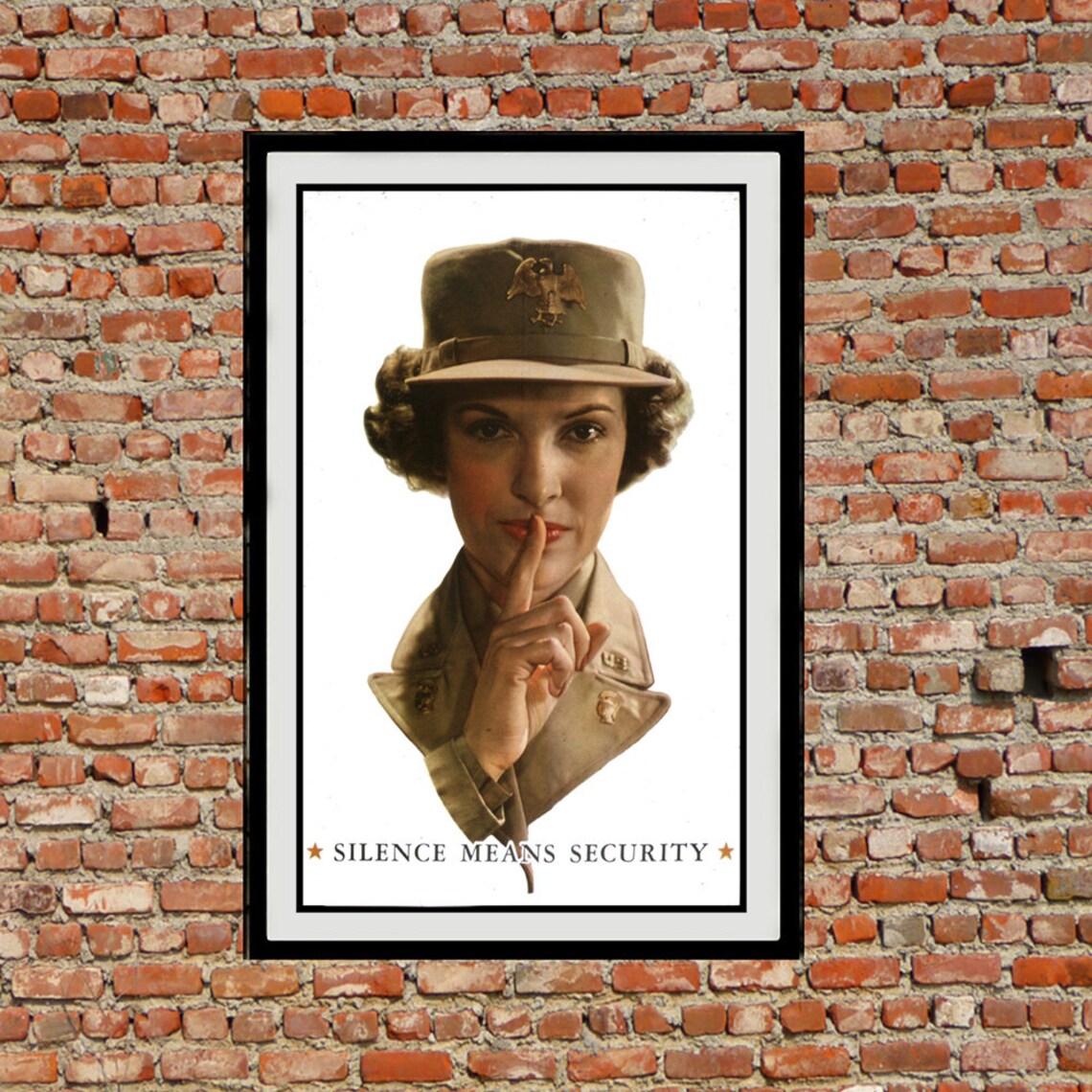 Reprint of the WW2 Propaganda Poster Silence Means Security | Etsy