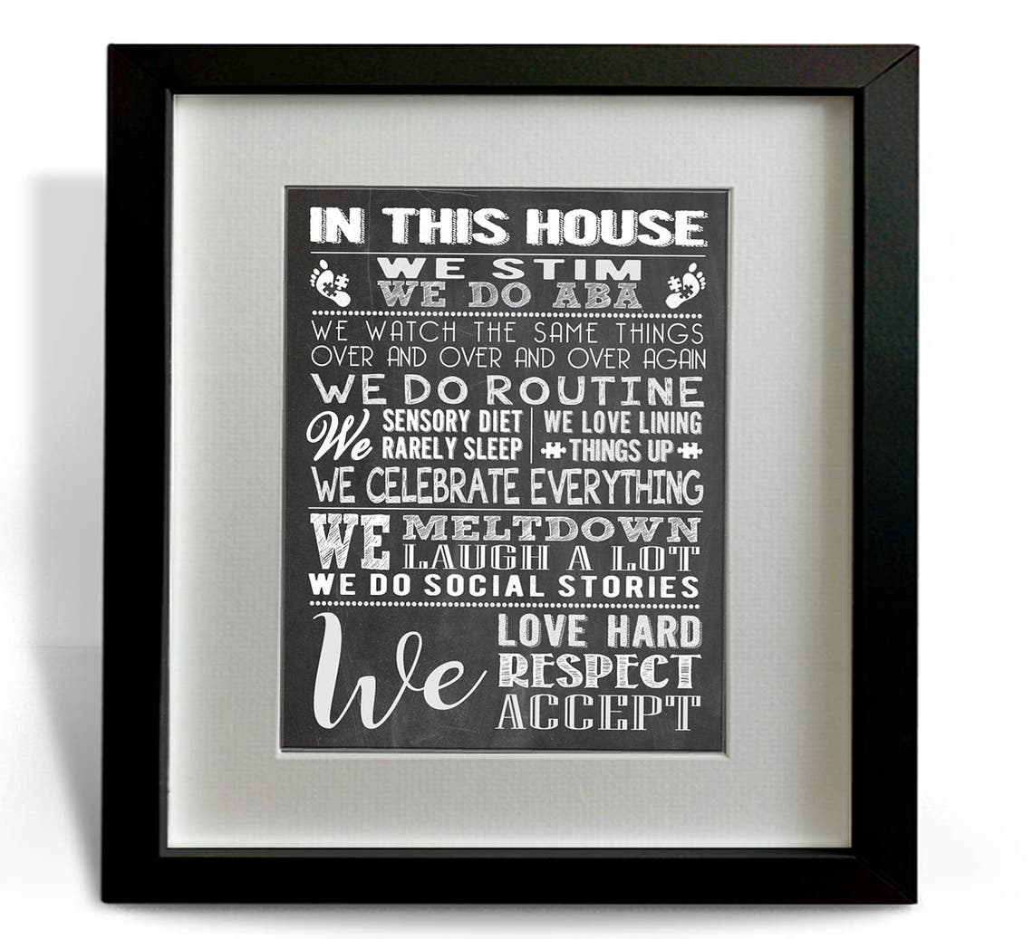 In This House, House Rules, Special Needs, Digital Print, Subway Art ...