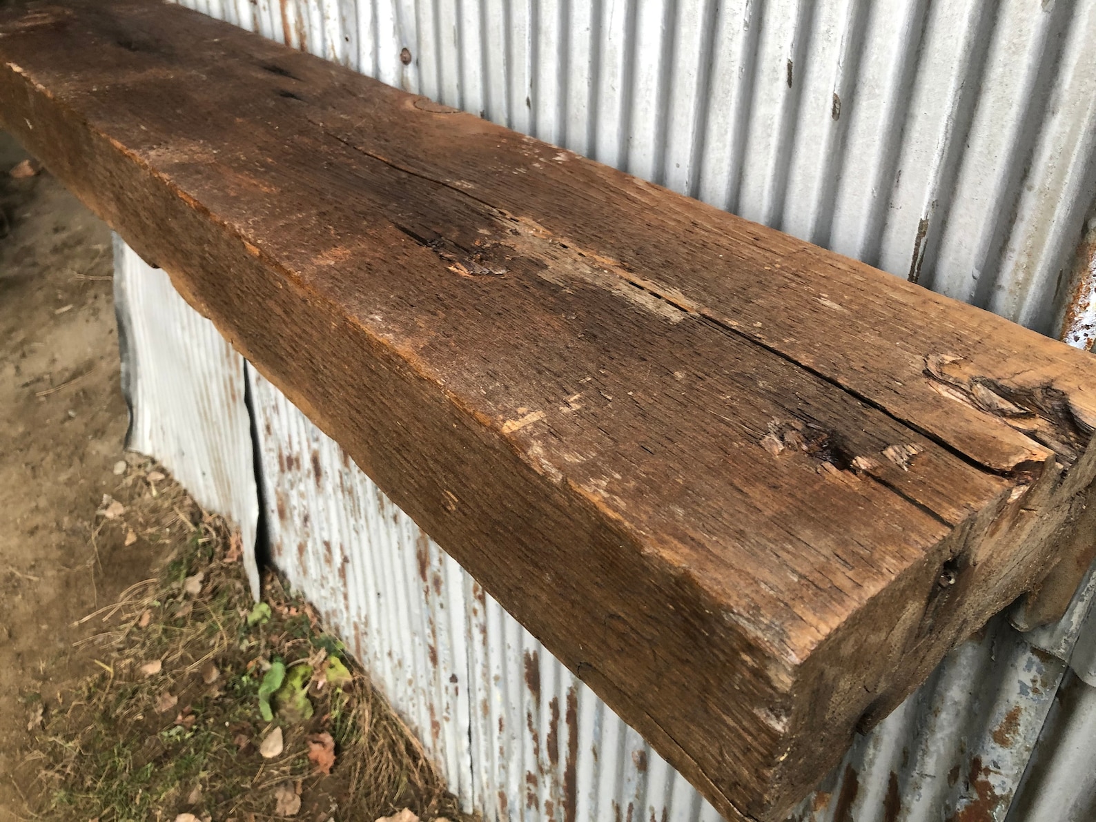 Beam 4084 Reclaimed Barn Beam Mantel/Shelf Sawn Fir Clear | Etsy