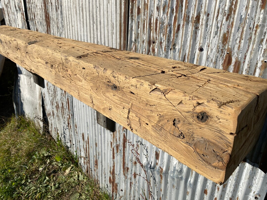 Beam #4887, Rustic Beam Mantel, Hewn, Pine, Natural, Kiln Dried - Etsy