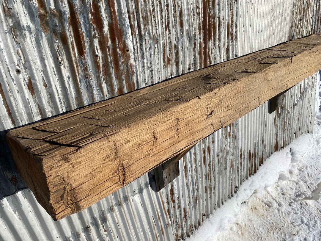 Beam #4977, Rustic Beam Mantel, Hewn, Resawn, Oak, Natural, Kiln Dried ...
