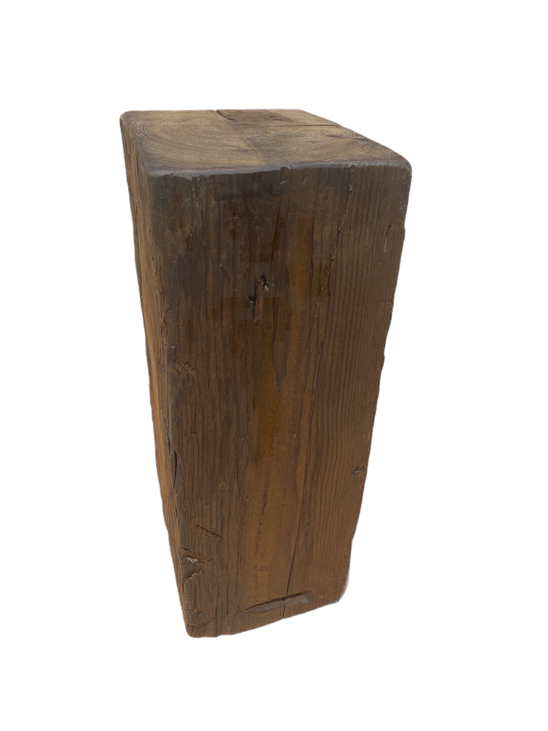 Rustic Beam Stand #103, Hewn, Pine, Dark Walnut Stain, Kiln Dried, Free ...