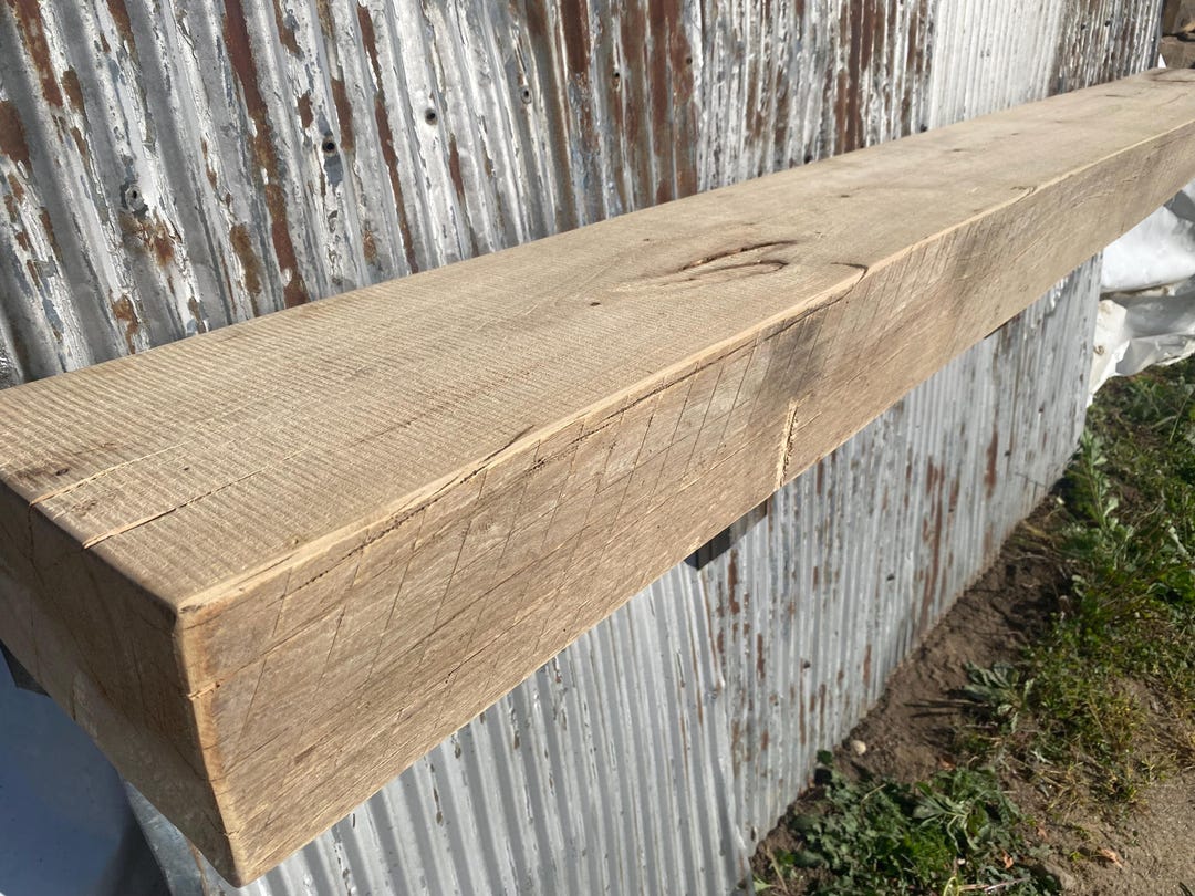 Distressed Fireplace Mantle, Reclaimed Beam Mantel, Rustic Floating ...