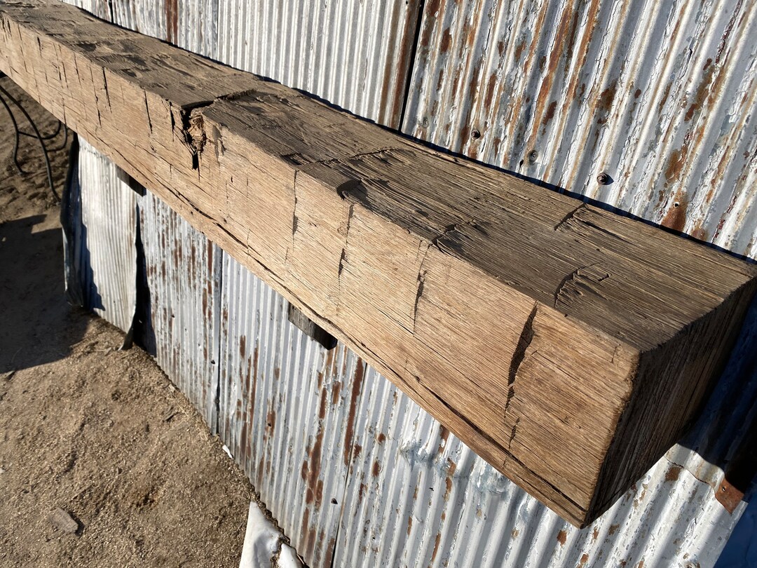 Beam 4971, Rustic Beam Mantel, Hewn, Resawn, Oak, Natural, Kiln Dried ...