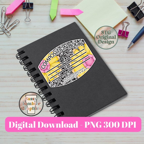 Pencil And Composition Notebook