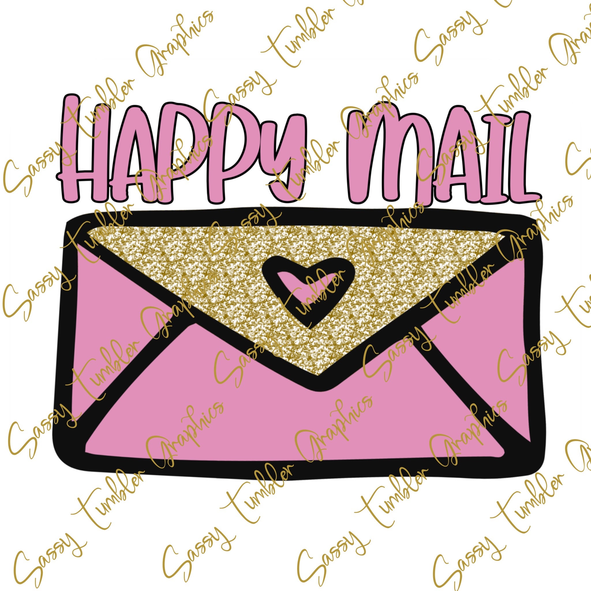 Happy Mail Digital Download PNG Printable Happy Mail Sticker - Etsy