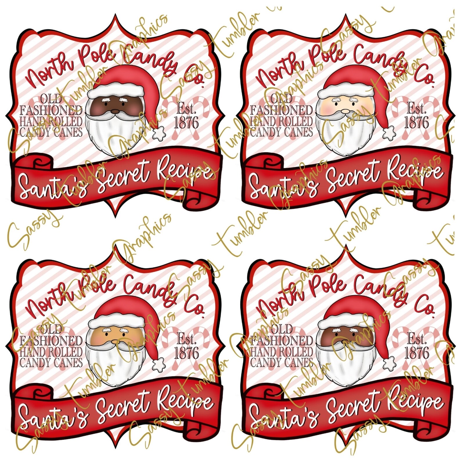 North Pole Candy Co. PNG, Candy Cane Label Png, Christmas Png ...
