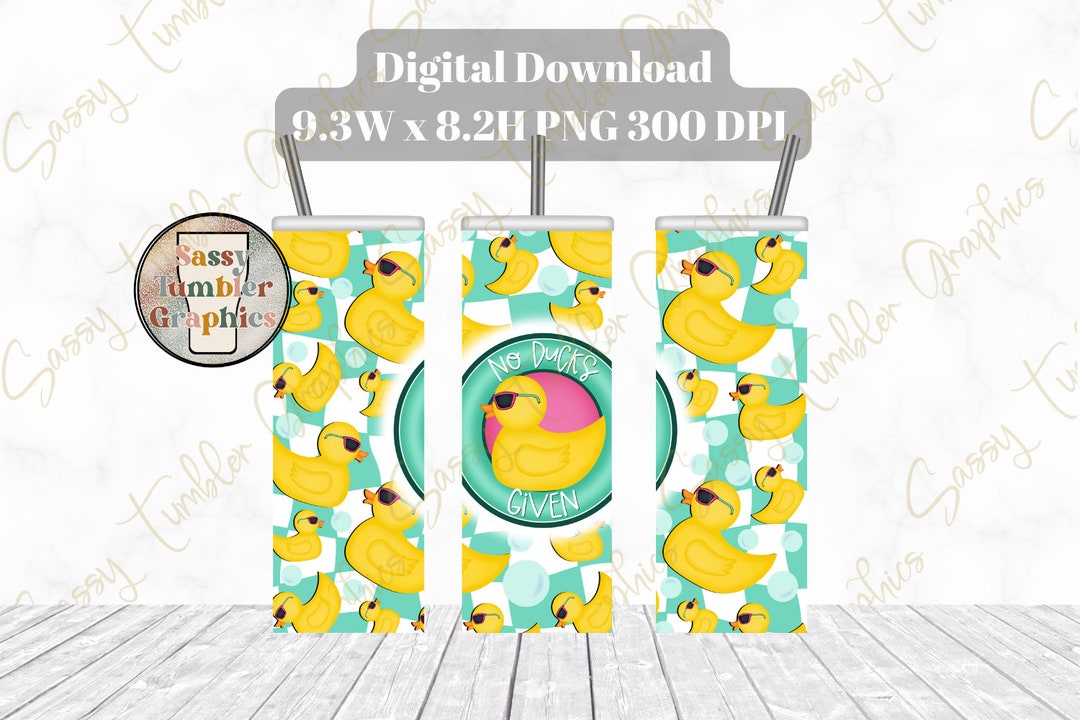 No Ducks Given Checker Rubber Duck PNG Checker Sarcastic Duck Tumbler ...