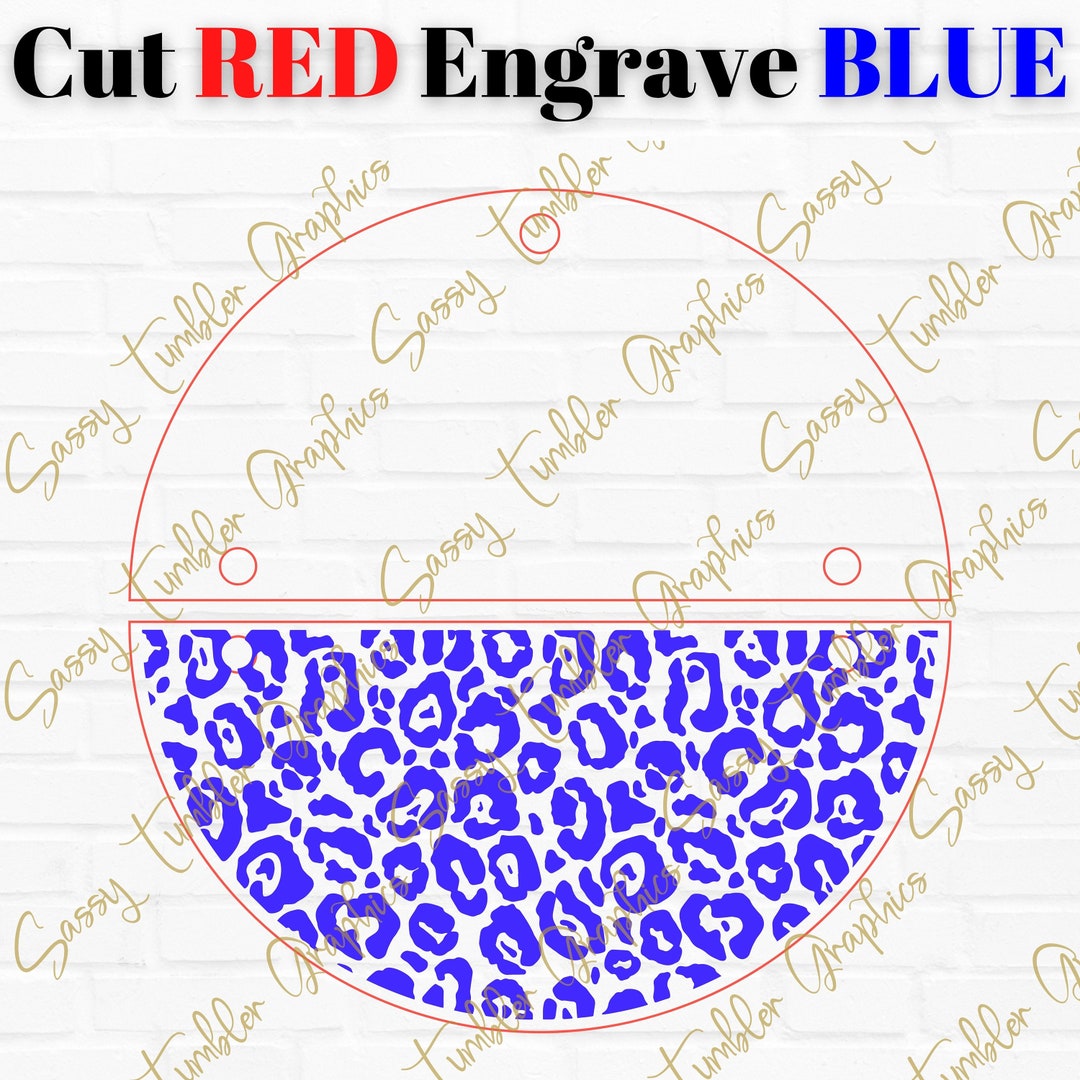 Half Circle Leopard Earring SVG for Laser Cutting - Etsy