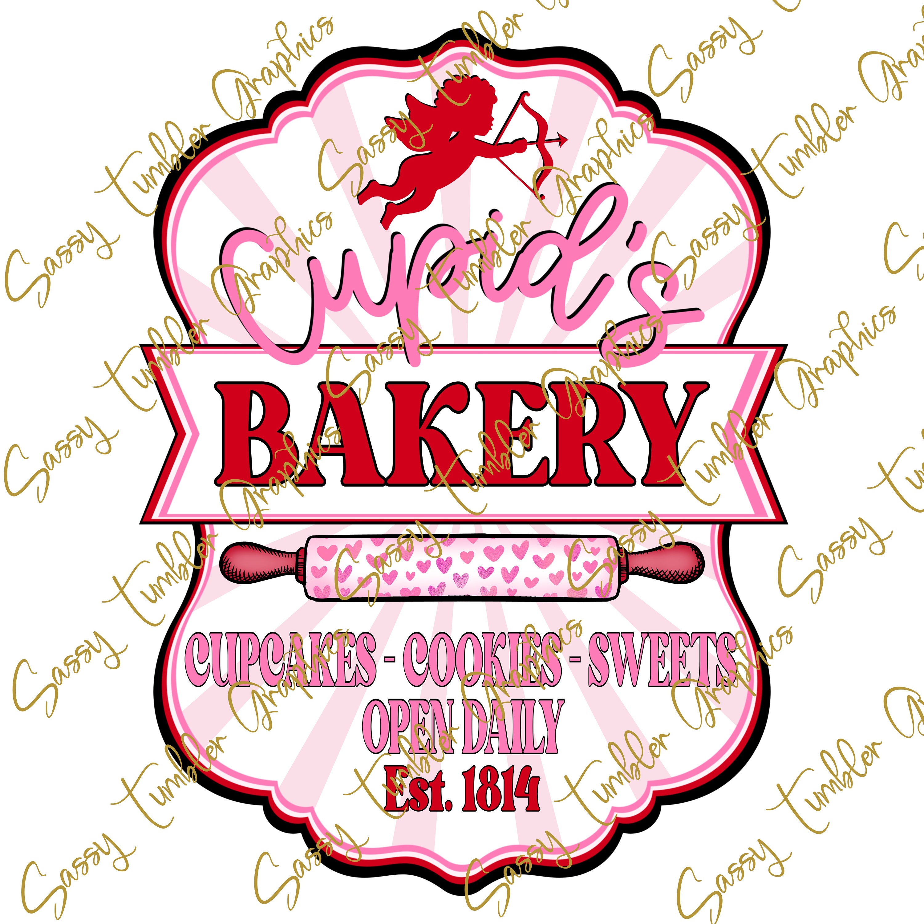 ORIGINAL DESIGNER Cupids Bakery PNG Valentines Png Cupid - Etsy