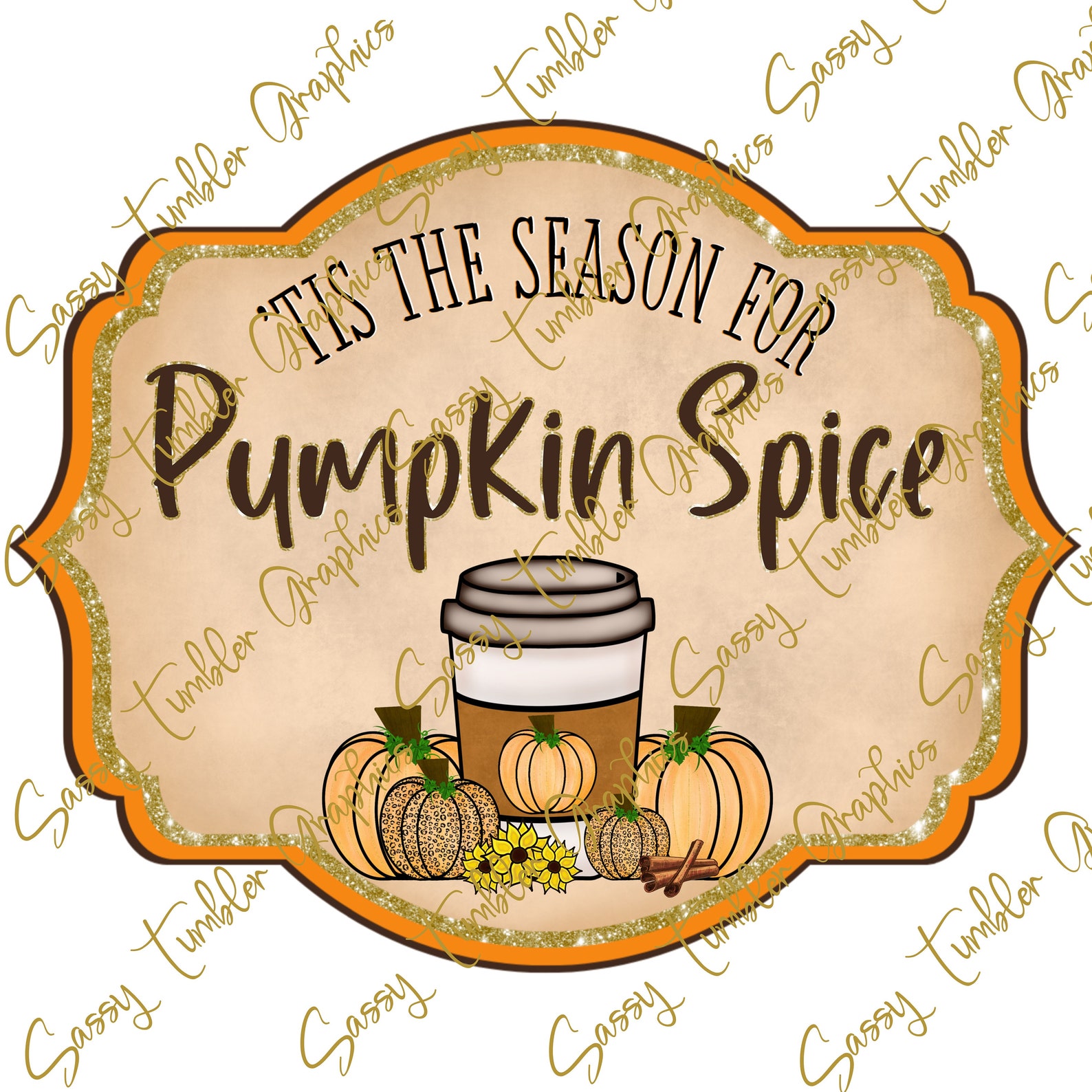 Tis the Season for Pumpkin Spice PNG, Pumpkin Spice PNG, Waterslide ...