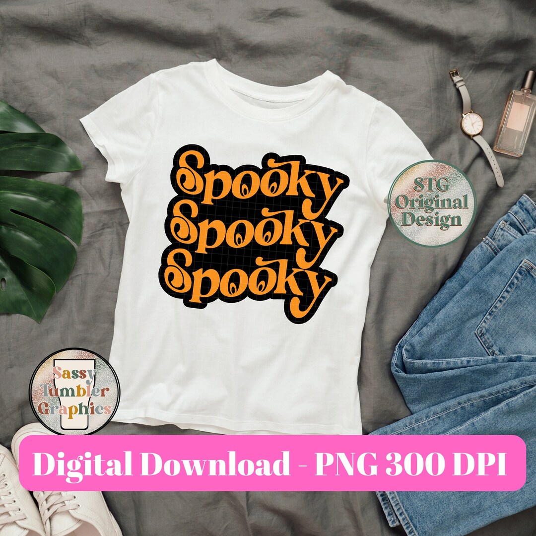Spooky Spooky Spooky SVG PNG, Spooky Season Svg, Halloween Svg, Cut ...