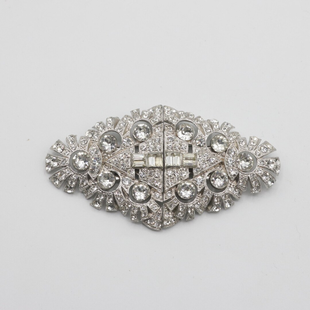 Vintage 1930s 1940s Art Deco Sparkling Rhinestone Duette Convertible ... Vintage 1930s 1940s Art Deco Sparkling Rhinestone Duette Convertible ...