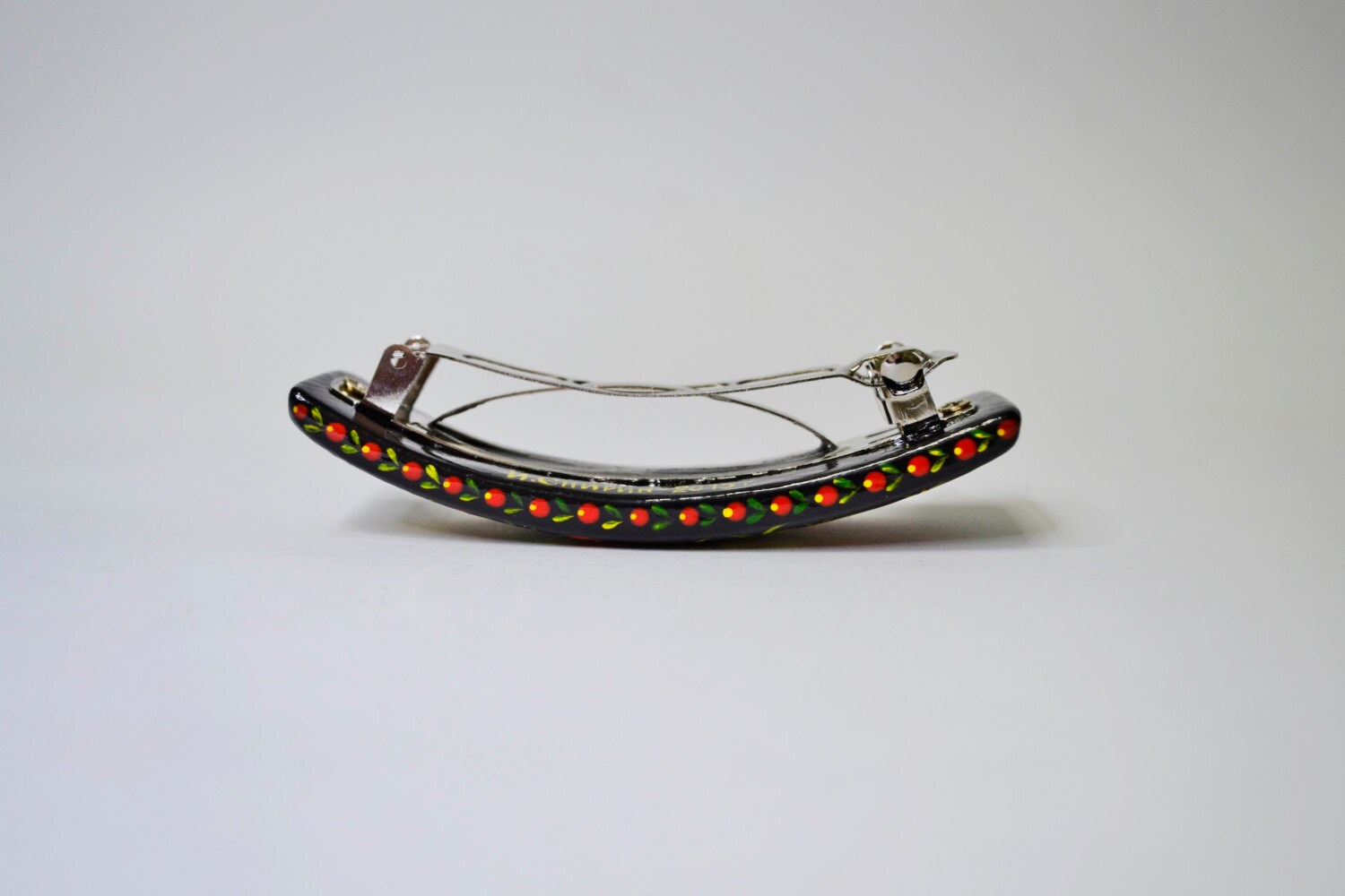 Hair Barrette Wooden Hand Painted Hair Clip Handmade Russian - Etsy