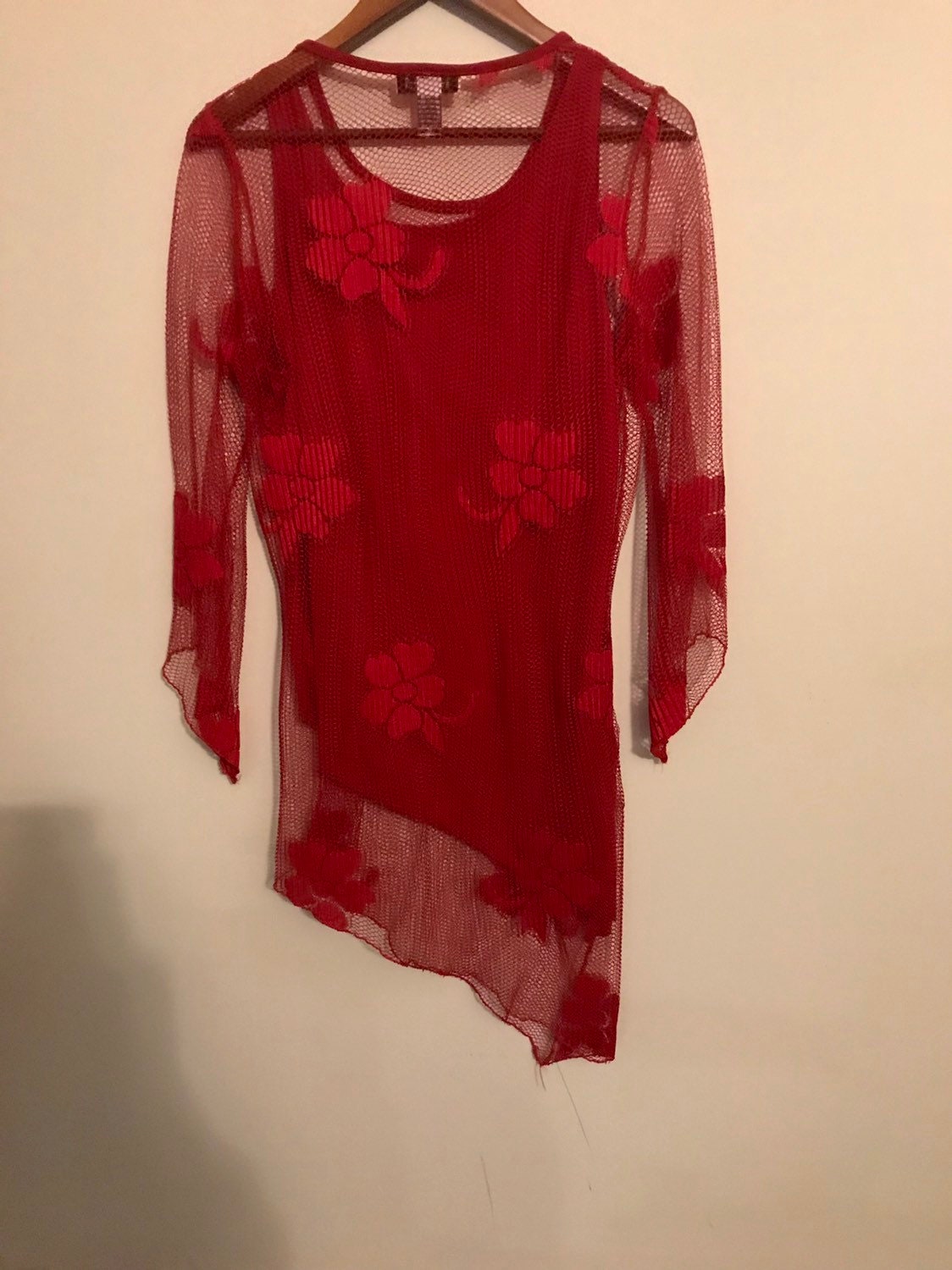 Red Blouse/top by Maria Gabrielle - Etsy