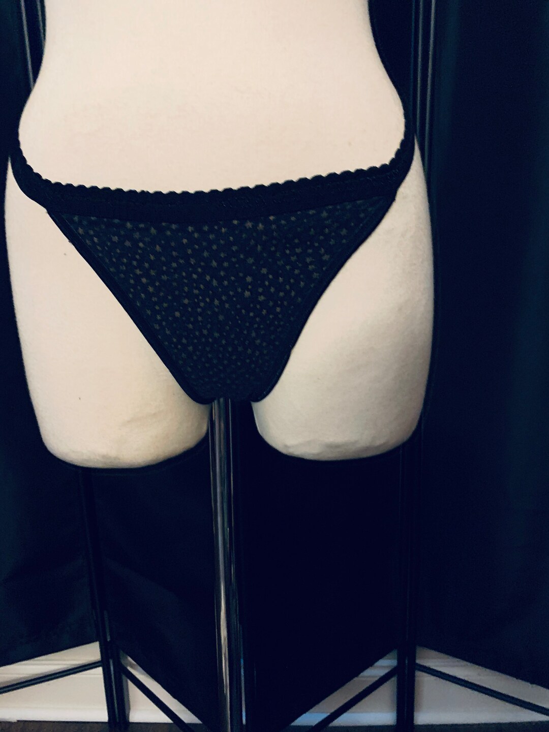 Black Thong Panties Etsy