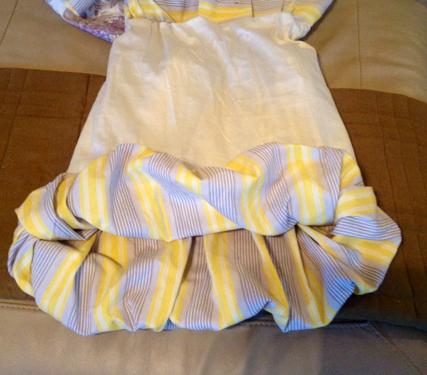 Yellow and Gray Balloon Bottom Dress up Cycled - Etsy