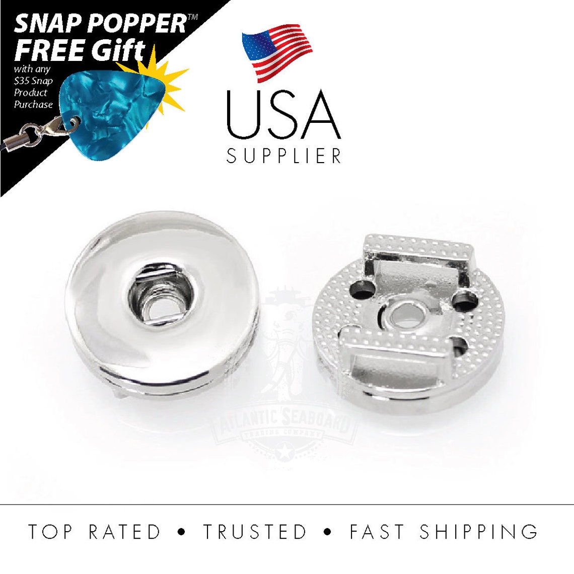 DIY Snap Jewelry 18mm Slide Snap Base for DIY Necklaces and - Etsy