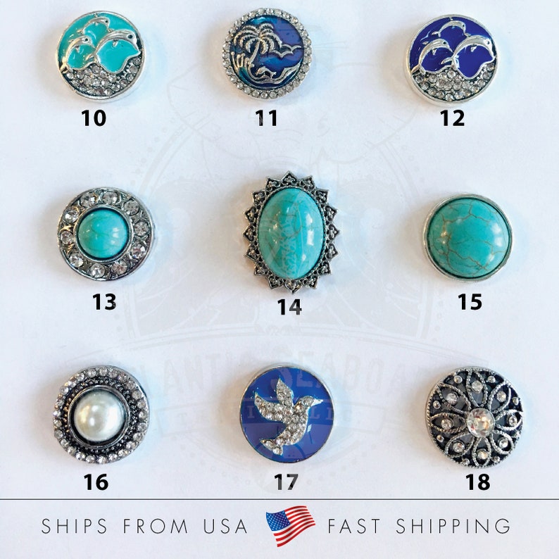 Variety Snap Buttons Fits Snap Base 18-20mm Choose From - Etsy