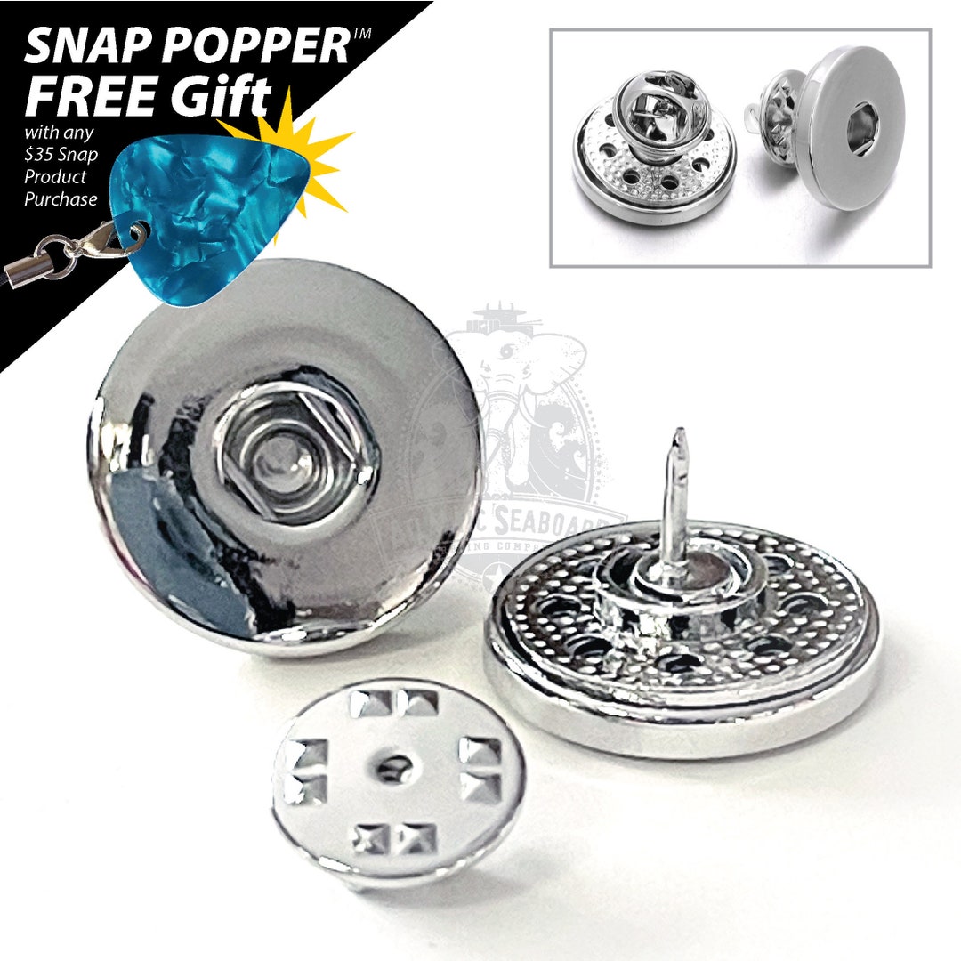 Snap Brooch, Snap Pin, Snap Button Brooch, Snap Lapel Pin Fits All 18 ...