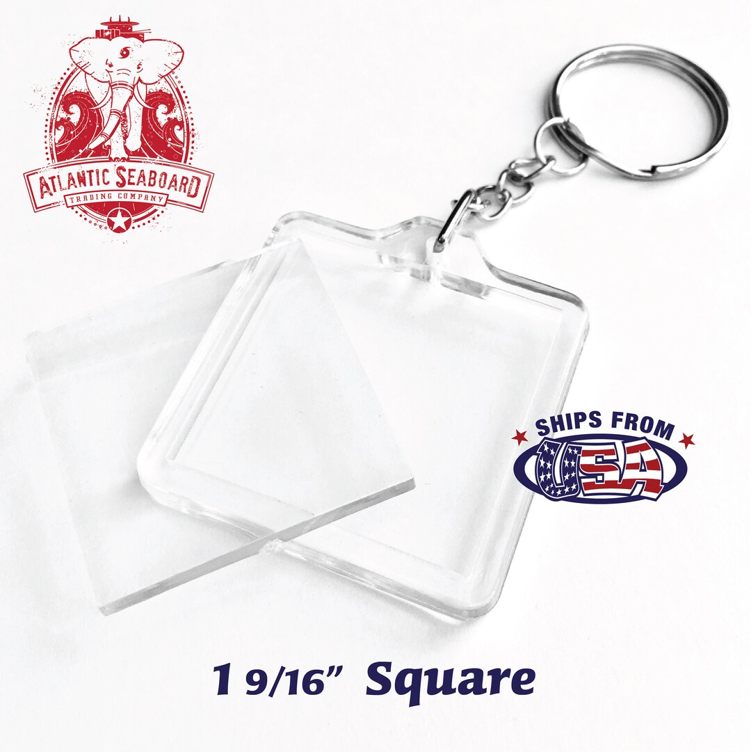 Square Blank Clear Acrylic Photo Insert With 1 Extension - Etsy