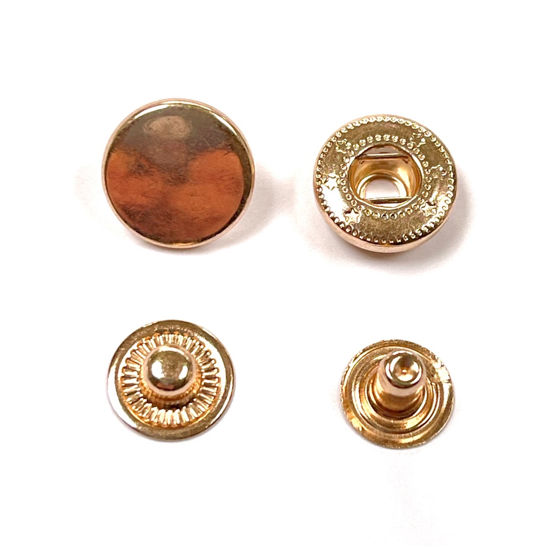 Copper Tone Snap Closure 3 Sizes 10/12.5/15mm Leather Craft - Etsy