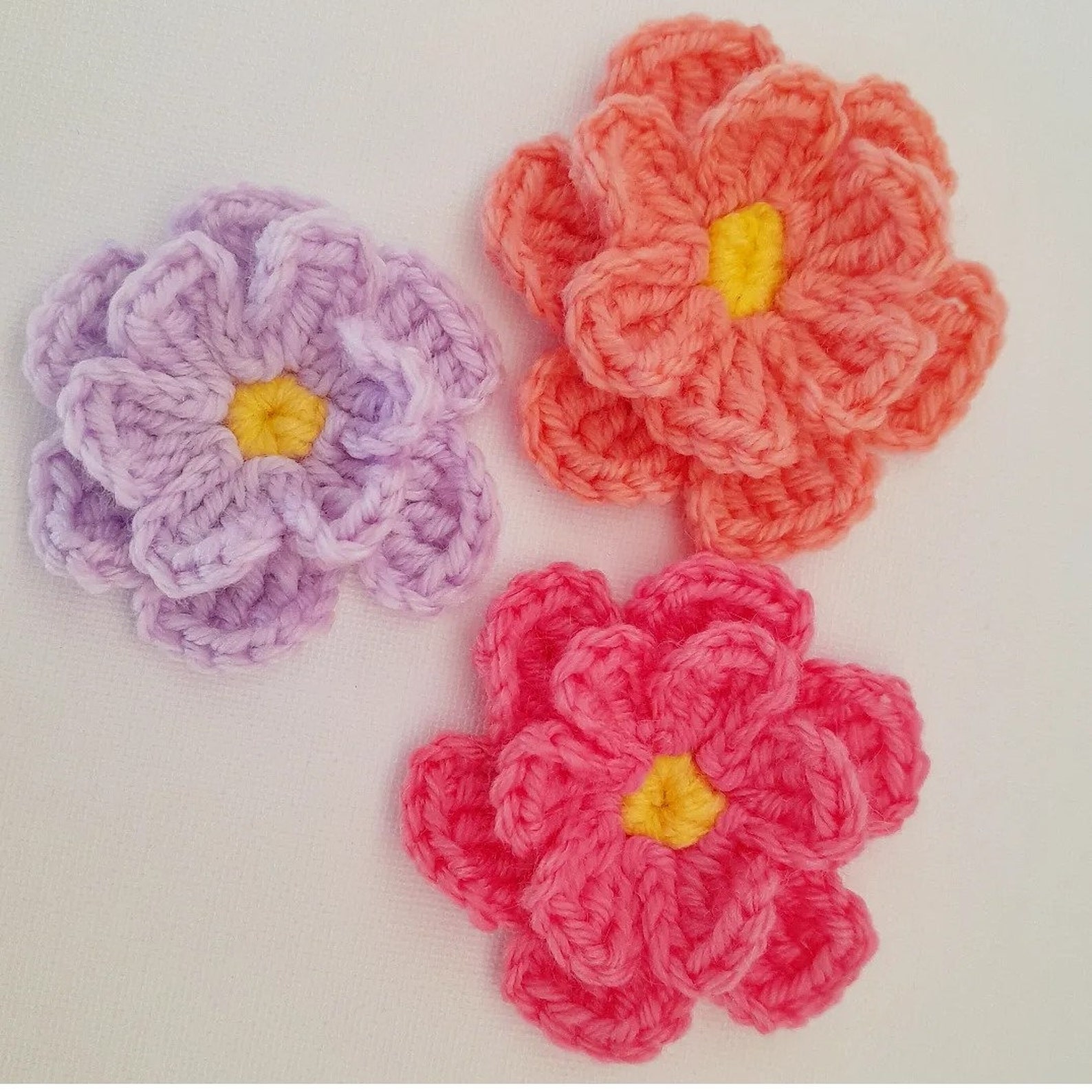 Primrose Crochet Flower Pattern UK Terms - Etsy