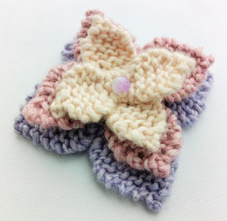 Shell's Knitted Flowers Knitting Pattern - Etsy