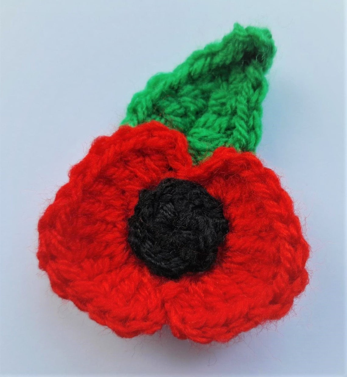 Poppy Corsage Crochet Pattern UK Terms - Etsy