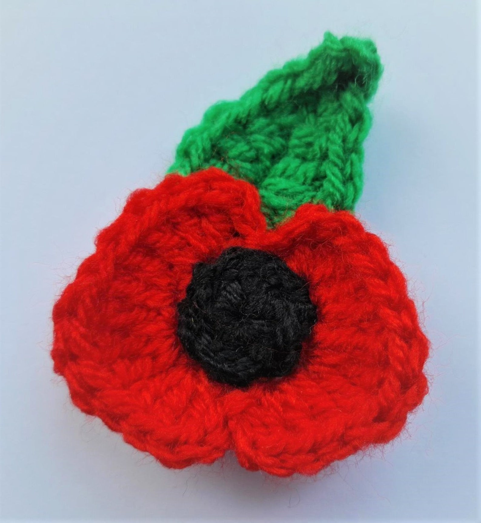 Poppy Corsage Crochet Pattern UK Terms - Etsy