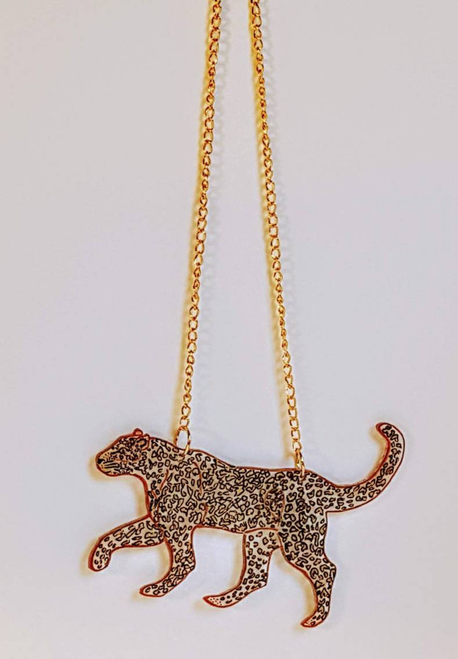 Leopard Necklace - Big Cat Necklace - Leopard - Costume Jewellery ...