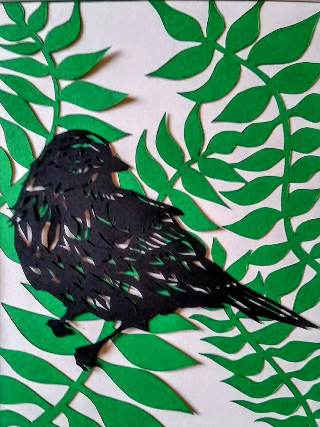 Little Sparrow Papercut Artwork - Paper Art - Gift for Bird Lovers ...