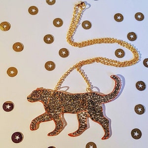 Leopard Necklace - Big Cat Necklace - Leopard - Costume Jewellery ...