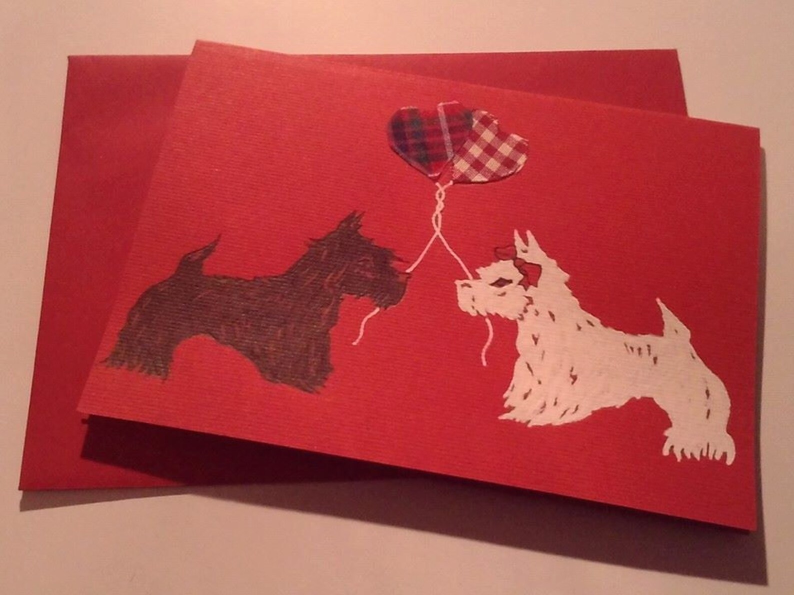 Cute Scottie Dog Handmade Card - Etsy