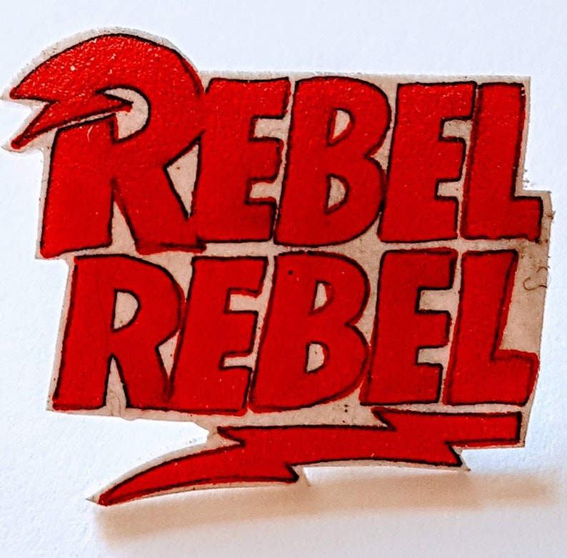 Rebel Rebel Pin-glam Rock Pin-david Bowie Pin-gift for Bowie Lovers-70s ...