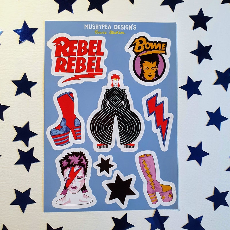 David Bowie Sticker - Etsy