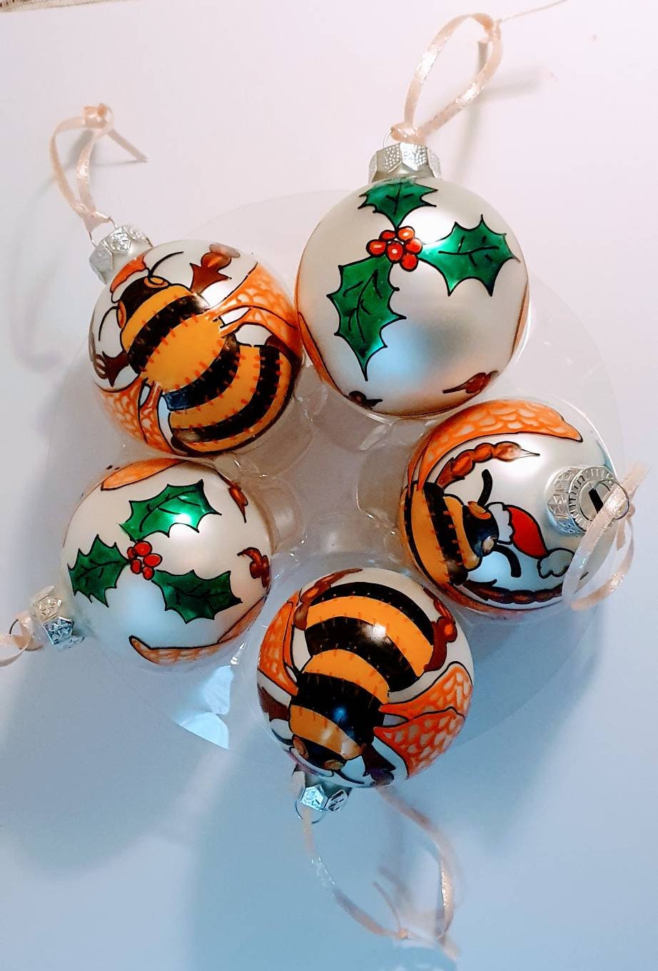 Bee bauble Bee Christmas ornament Bee ornament Bee | Etsy