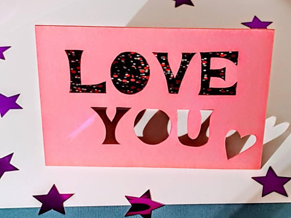 Love You Card Love You Valentine's Card Love Greetings - Etsy