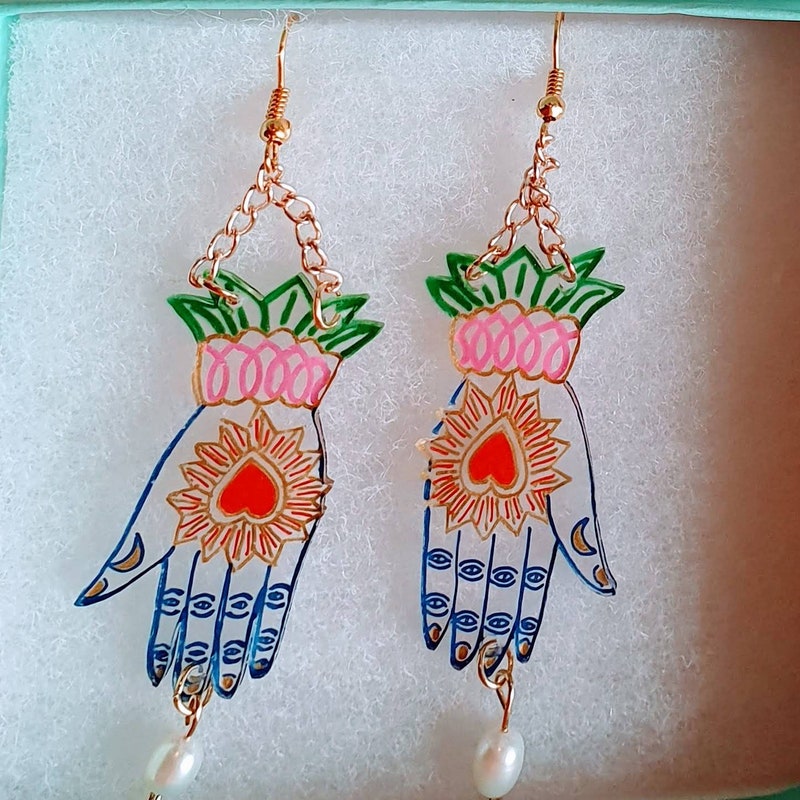 Hand Earrings - Etsy