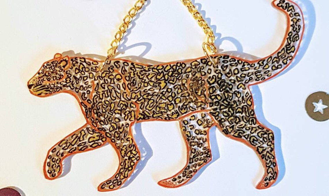 Leopard Necklace - Big Cat Necklace - Leopard - Costume Jewellery ...