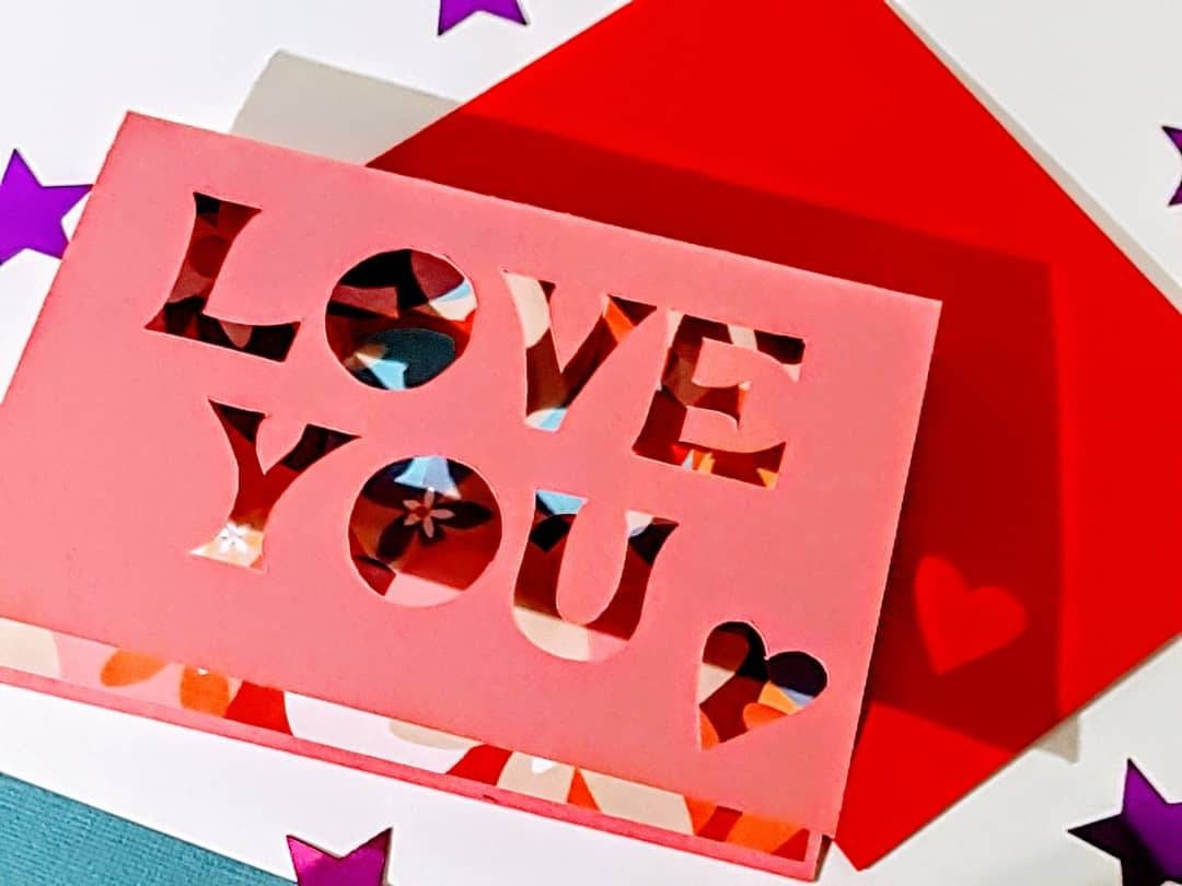 Love You Card - Love You Valentine's Card - Love Greetings Card ...