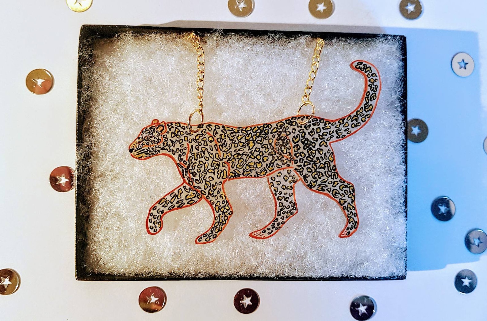 Leopard Necklace - Big Cat Necklace - Leopard - Costume Jewellery ...