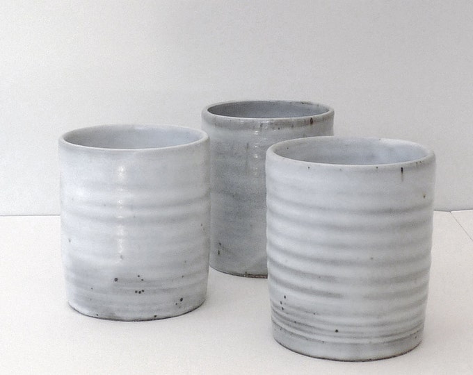 White Pottery Teacup. Matte White Rustic Tea Cup. Rustic Home Decor ...