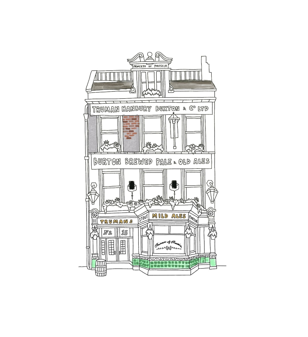 London Printable Colouring Sheet for Adult and Kids, Urban Sketching ...