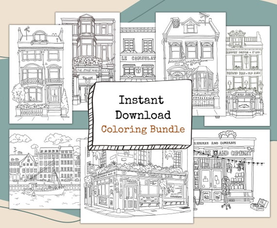BUNDLE Printable Colouring Sheet for Adult and Kids PNG - Etsy