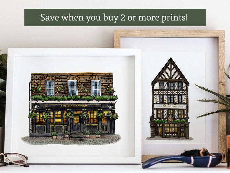 Williamson's Tavern London Art Print, Anglophile Decor - Etsy
